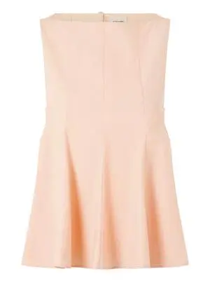 Khaite Marita Paneled Blouse - Orange