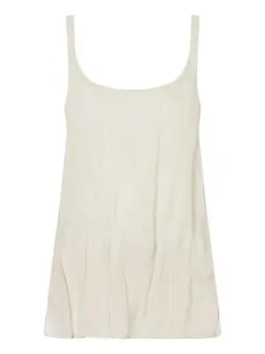 RÓHE Cotton-Blend Tank Top Cream