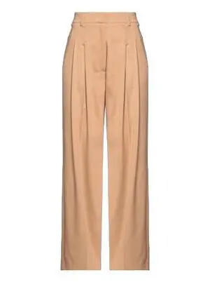 FORTE_FORTE Tapered Twill Pants - Beige