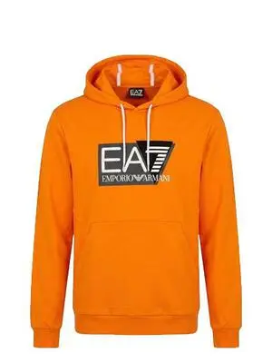 EA7 Cotton French Terry Sweatshirt - Orange
