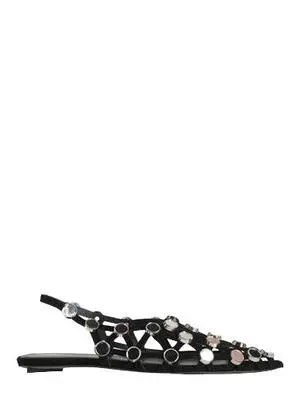 Attico Ballet Flats - Black