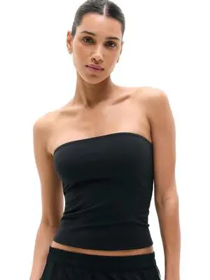 Athleta Transcend Tube Top Black