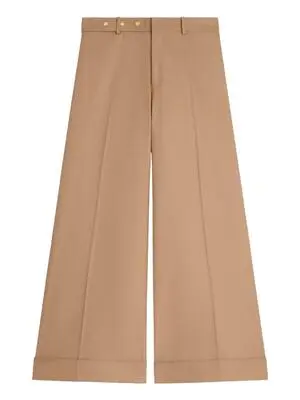Celine Docks Trousers In Cotton Twill - Caramel