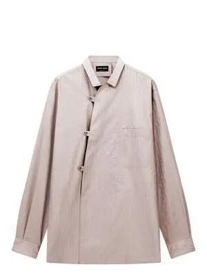 Giorgio Armani Cotton And Silk Shirt - Beige