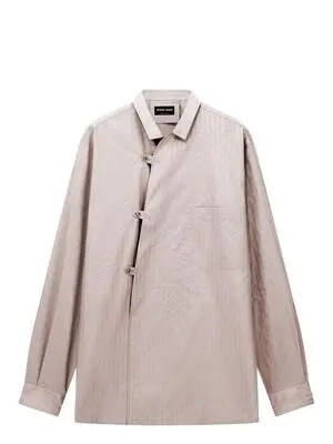 Giorgio Armani Cotton And Silk Shirt - Brown