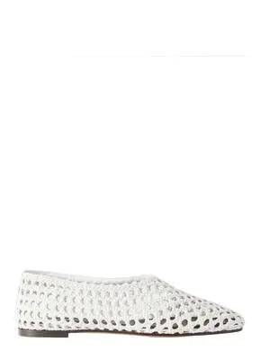 EMME PARSONS High Throat Woven Leather Ballerinas