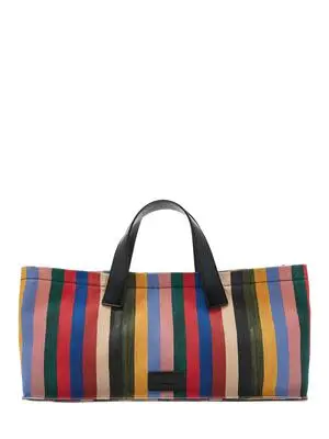 Staud Port Striped Canvas Tote Bag - Multi