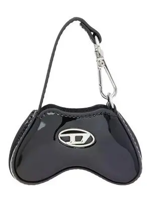 DIESEL® Oval D Bag Charm - Black