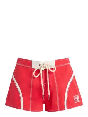 MADE SOME Nylon Micro Shorts - Red