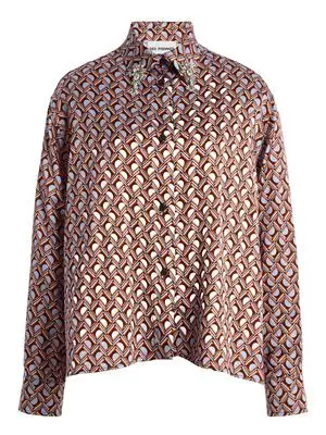 DES_PHEMMES Embellished Classic Collar Shirt - Multi