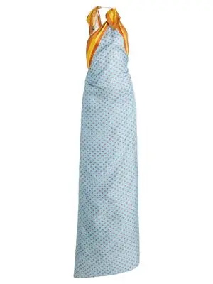 Christopher Esber La Isla Bandana-print Silk-twill Pareo Maxi Dress - Multi