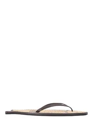 Staud Fish Flop Leather Flip Flops - Neutral