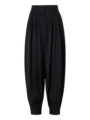 Altuzarra Chapman Pleated Wool Tapered Pants - Black