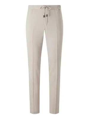 SLOWEAR Straight-Leg Virgin Wool, Silk And Linen-Blend Trousers