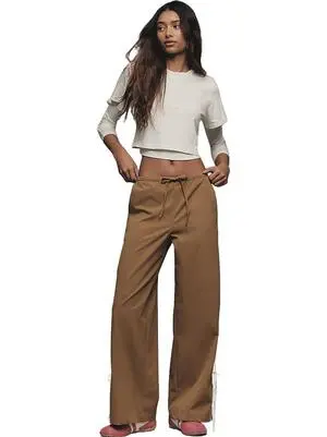 Avec Les Filles Tie Track Pants - Camel