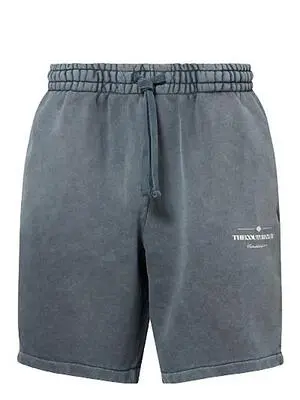 THE COUTURE CLUB Logo-print Cotton Shorts - Black