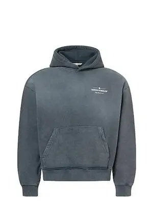 THE COUTURE CLUB Spray-wash Logo-print Hoodie - Black
