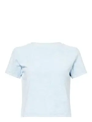 4TH & RECKLESS Livia Embroidered Logo Cotton T-shirt - Blue