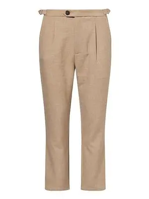 NOBL Julian Tailored Woven Trousers - Greige