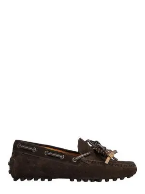 TOD'S Gommino Suede Loafers - Brown