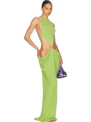 HELSA Margarite Jersey Gown - Parakeet