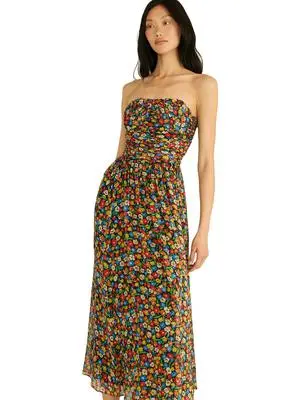 DÔEN Marguerite Strapless Floral Dress
