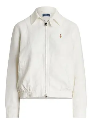 Polo Ralph Lauren Bomber Jacket With Logo - White