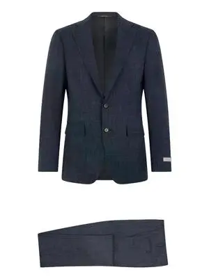 Canali Buttoned Single-breasted Suit - Blue