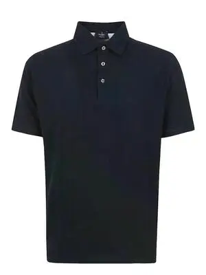 BARBA NAPOLI Short-sleeve Polo Shirt - Blue