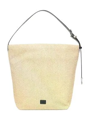 Pinko Shoulder Bag With Buckle Strap - Neutrals