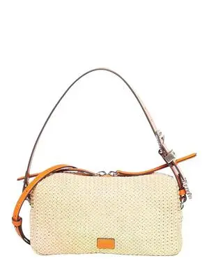 Pinko Logo-patch Cross Body Bag - Neutrals