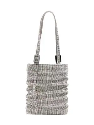 Benedetta Bruzziches Lollo La Grande Rhinestone-embellished Tote Bag - Silver