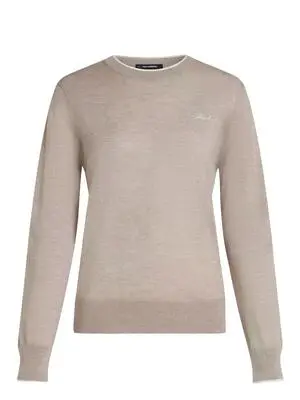 Karl Lagerfeld Merino Wool Sweater - Neutrals