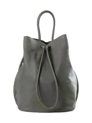 UMA WANG Large Drawstring Bucket Bag - Grey