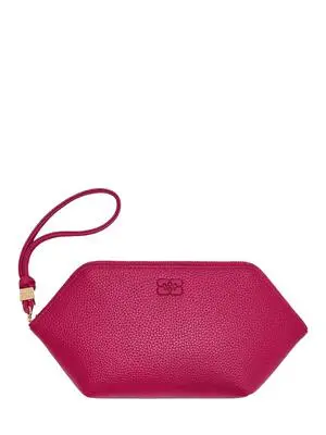 GANNI Bou Clutch Bag - Red