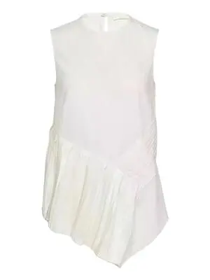 CLUB21 COLLECTION Danielle Pleated Top - Neutrals