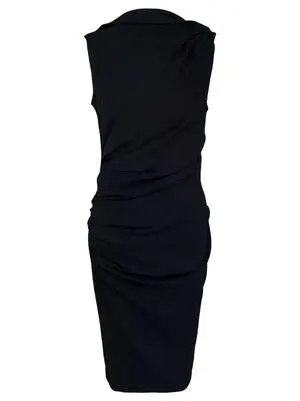 CLUB21 COLLECTION Draped Sleeveless Dress - Black