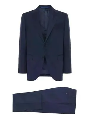 Caruso Aida Single-breasted Two-piece Suit - Blue