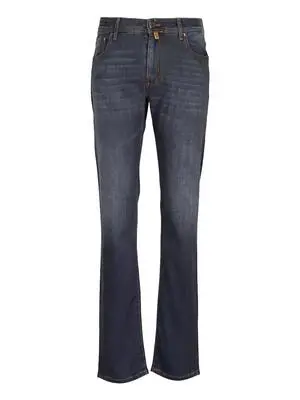 Jacob Cohen Faded Straight-leg Jeans - Grey
