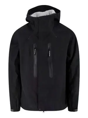 AND WANDER 2.5l Hooded Zip-up Jacket - Black
