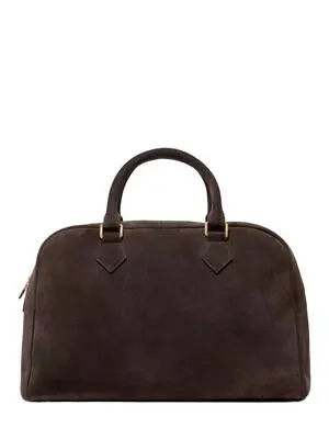 NILI LOTAN Jaclyn Suede Shoulder Bag - Brown