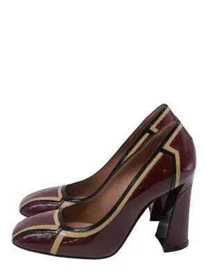 Marni Two-tone Leather Pumps - Red