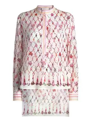 GENNY Floral-print Long-sleeve Shirt - Multicolour