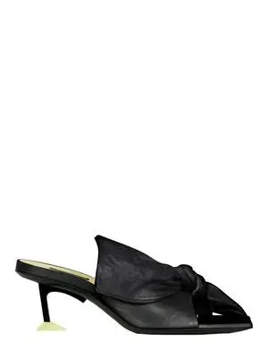 Givenchy Boudoir Knot-detail Square-toe Sandals - Black