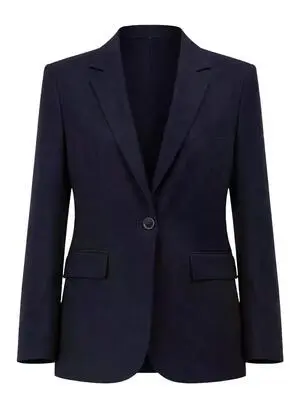ODEEH Single-breasted Notched-lapel Blazer - Blue