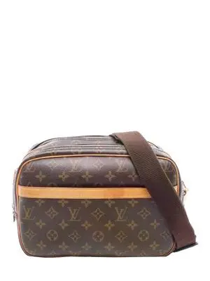 LOUIS VUITTON 2004 Monogram Reporter Pm Crossbody Bag - Brown