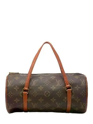LOUIS VUITTON 1988 Monogram Papillon 26 Handbag - Brown