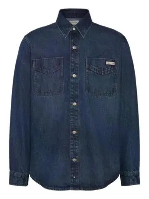Calvin Klein 90's Denim Shirt Jacket - Blue