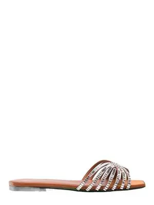 ALEVI MILANO Glass-embellished Sandals - Silver