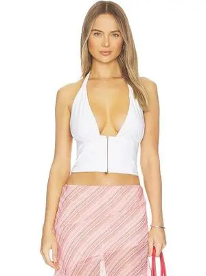 BELLA VENICE The Coco Halter Top - White